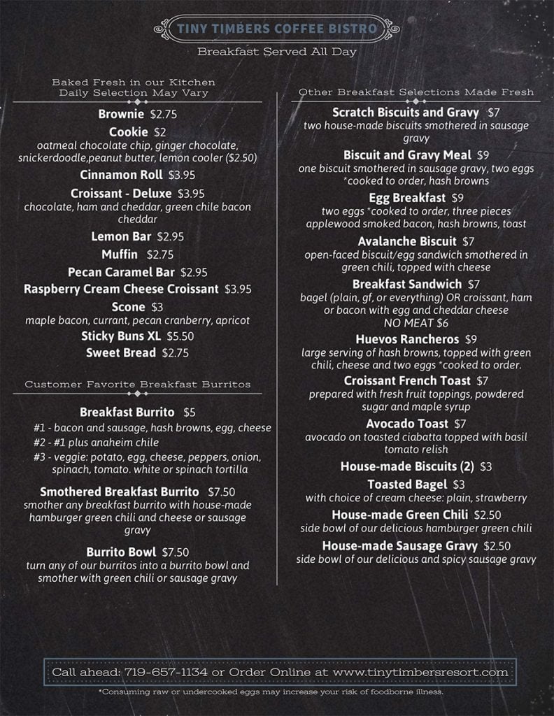 Coffee Bistro – Tiny Timbers Resort